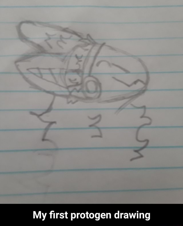 My first protogen drawing - My first protogen drawing - iFunny