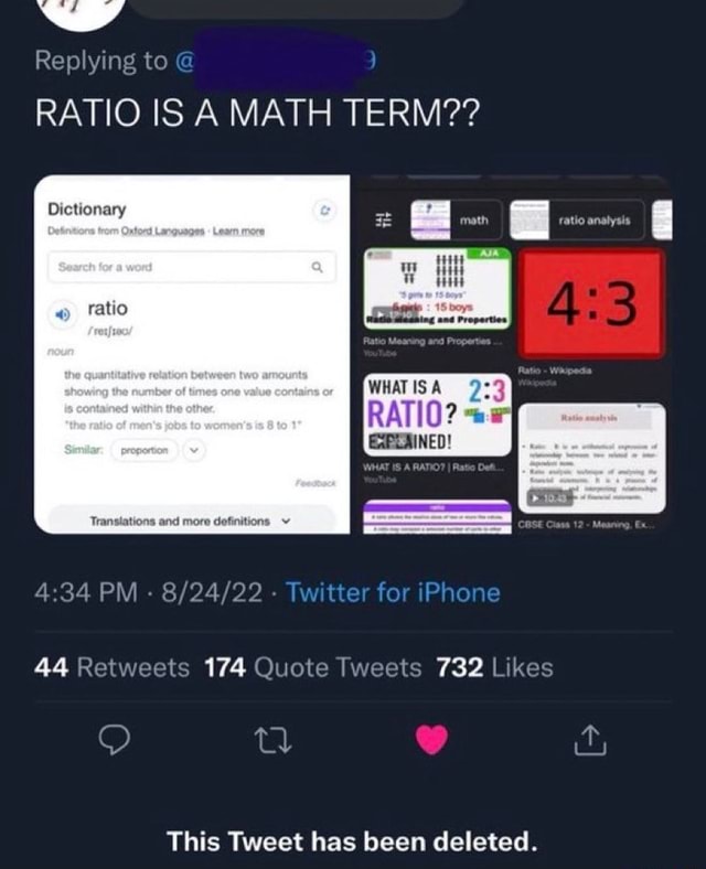 Gm How do you not know about ratios outside of Twitter? Follow ...