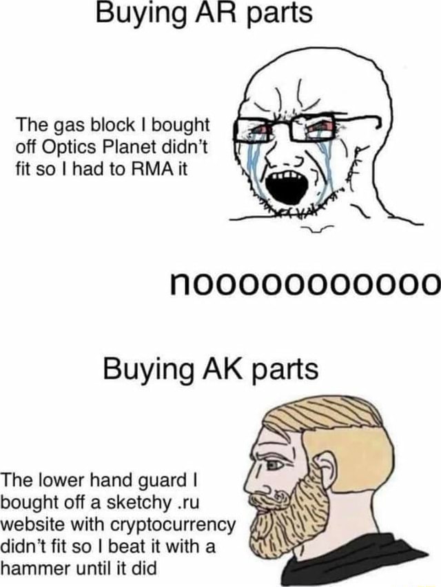 Buying AR parts The gas block I bought off Optics Planet didn't fit so ...