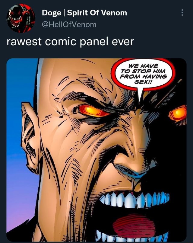Doge I Spirit Of Venom @HellOfVenom rawest comic panel ever WE HAVE TO ...