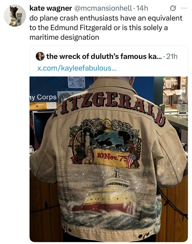 Do plane crash enthusiasts have an equivalent to the Edmund Fitzgerald ...