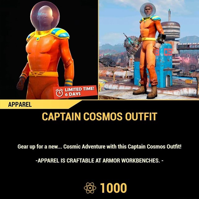 CAPTAIN COSMOS OUTFIT Gear up for a new... Cosmic Adventure with this ...