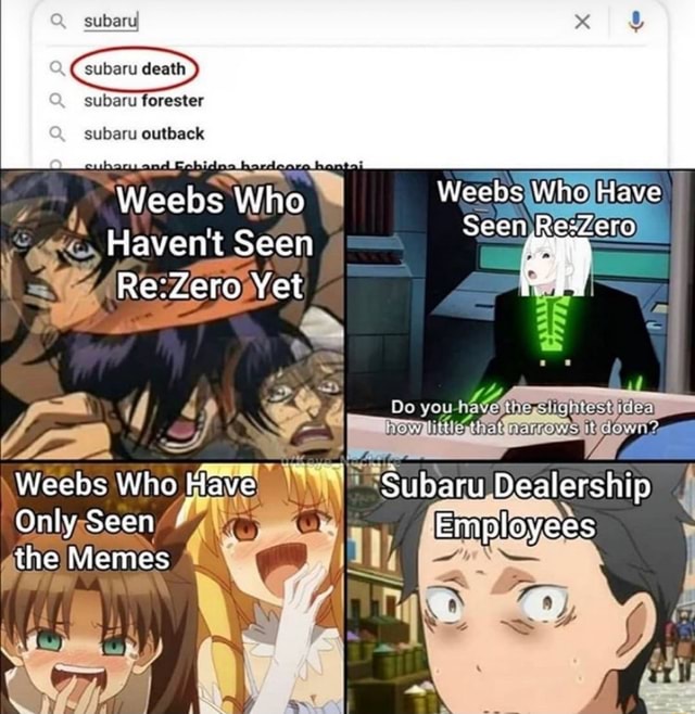 Subaru subaru death subaru forester subaru outback Weebs Who Weebs Who ...