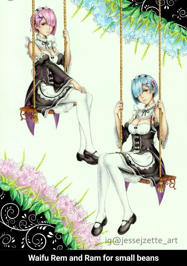 Waifu Rem and Ram for small beans - iFunny