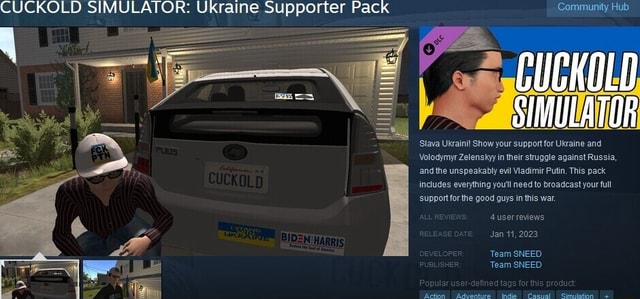 Community Hub CUCKOLD SIMULATOR: Ukraine Supporter Pack SIMULATOR Slava ...