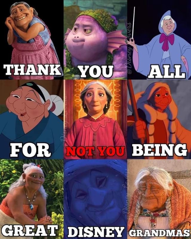 THANK YOU ALL FOR BEING GREAT DISNEY Gr - iFunny