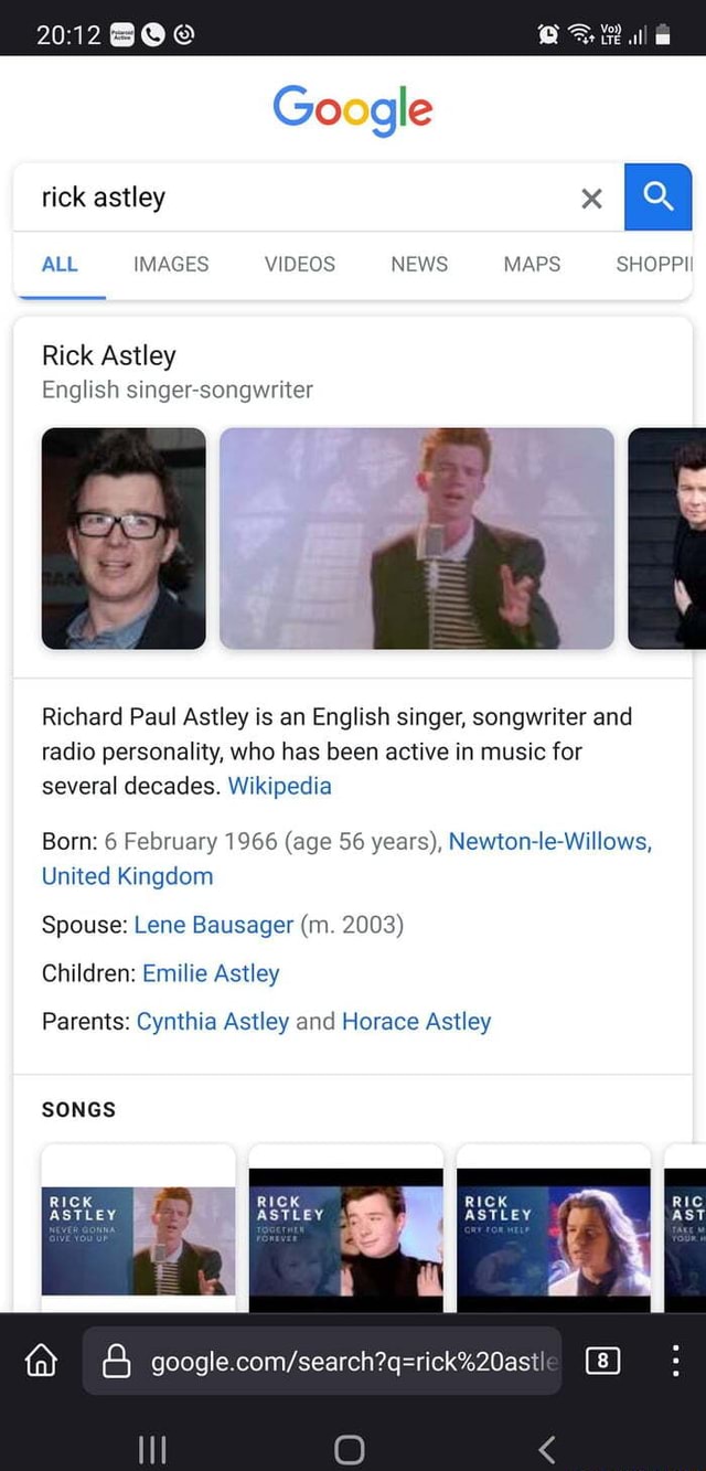 VAT} Ue all Google rick astley x [=I ALL IMAGES VIDEOS NEWS MAPS SHOPP ...