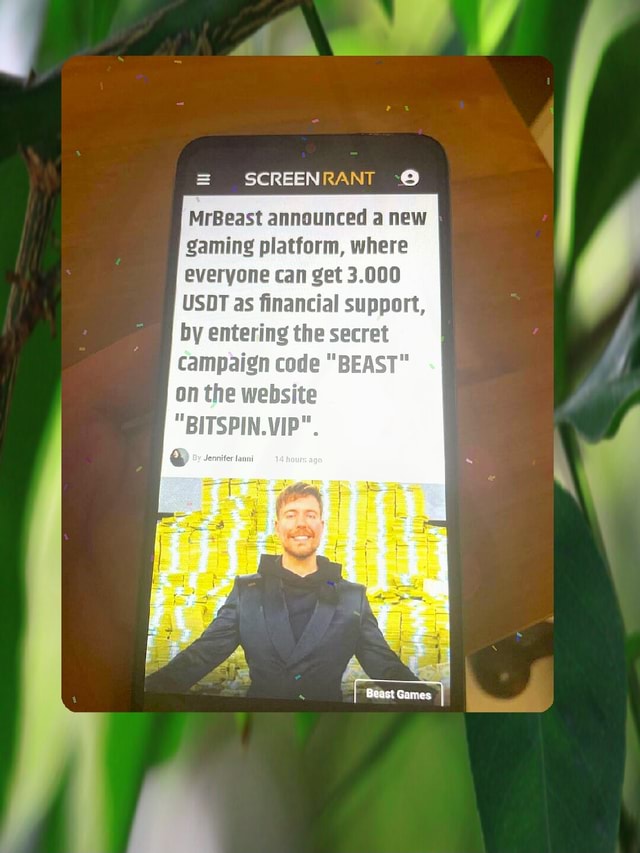 SCREENRANT MrBeast announced a new gaming platform, where everyone can get 3.000 USDT as ...