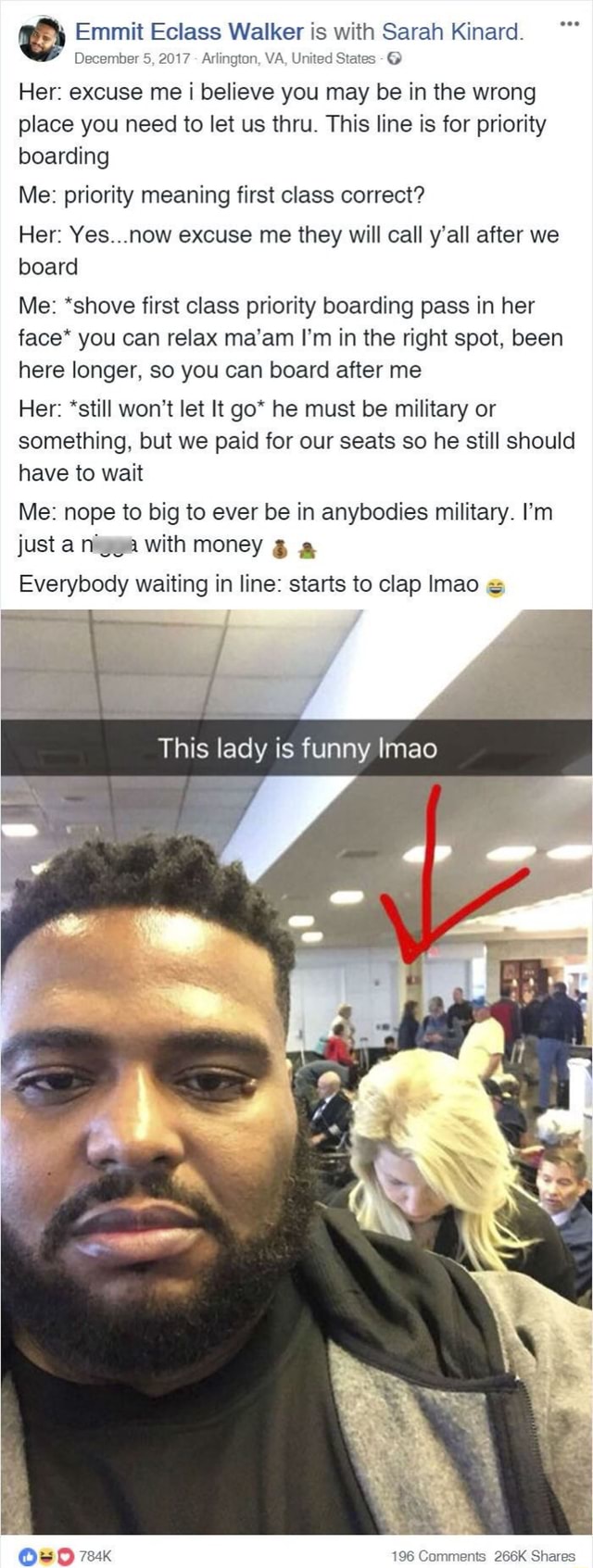 Emmit Eclass Walker is with Sarah Kinard. DecemberS. 2017 Arlington.VA ...