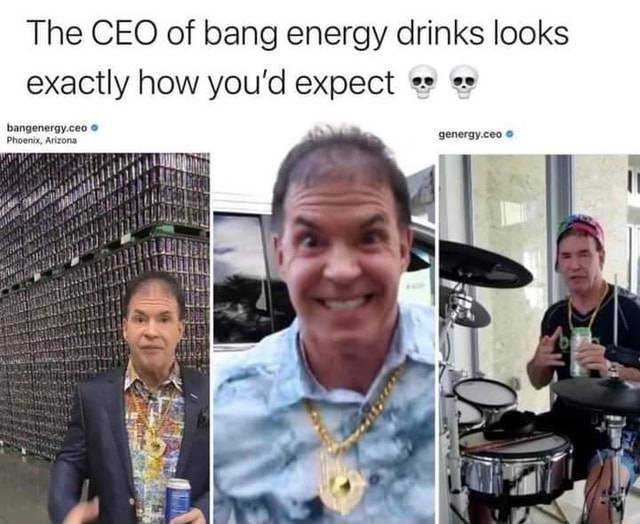 The CEO of bang energy drinks looks exactly how you'd expect genergy ...