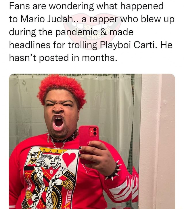 Fans are wondering what happened to Mario Judah.. a rapper who blew up ...