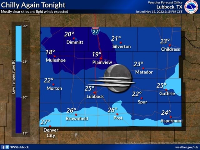 Chilly Again Tonight Lubbock, TX Mostly clear skies and light winds ...