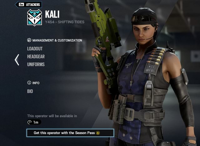 N$ KALI SHIFTING TIDES ¿£) MANAGEMENT CUSTOMIZATION NE LOADOUT a ...