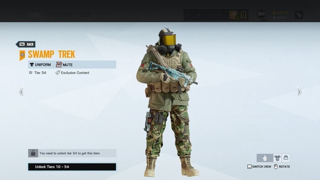 Back SWAMP TREK UNIFORM @MUTE Tier 54 Exclusive Content & You need to ...