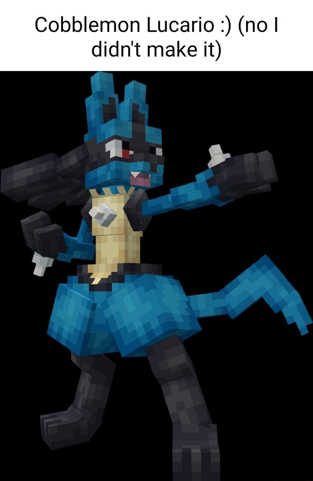 Cobblemon Lucario (no I didn't make it) - iFunny
