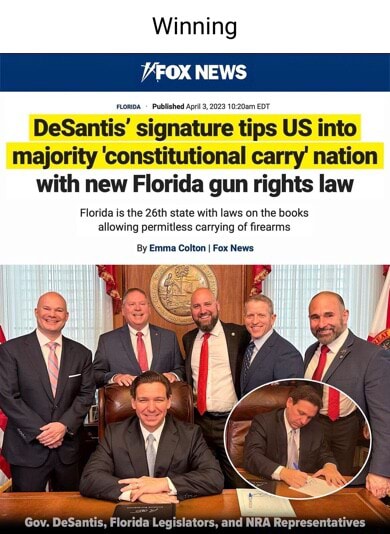 Winning FOX NEWS DeSantis' signature tips US into majority ...