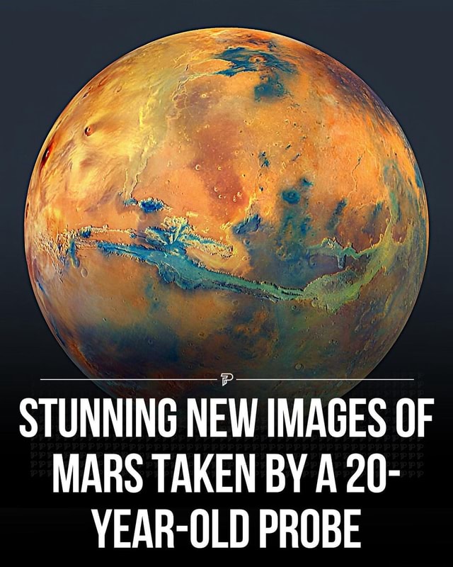 A stunning new image shows Mars in an entirely new light, revealing ...