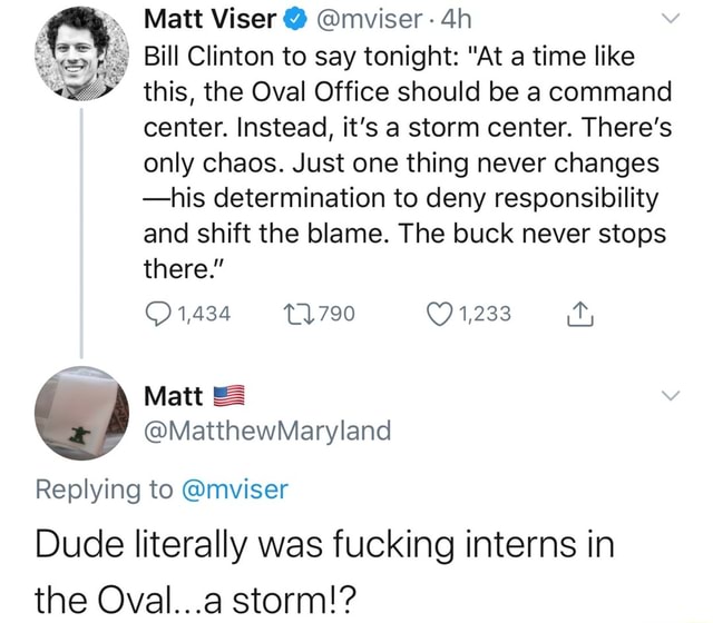 Matt Viser @ @mviser Bill Clinton to say tonight: "At a time like this ...