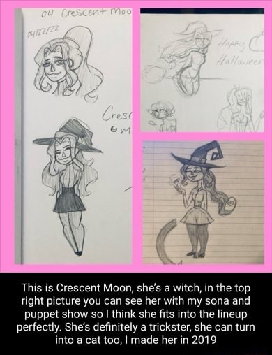 This is Crescent Moon, she's a witch, in the top right picture you can ...