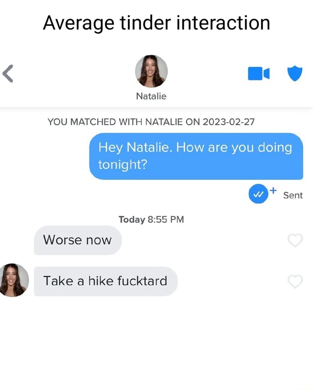 Average tinder interaction