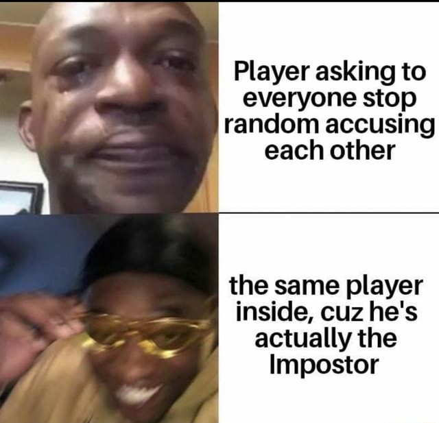 Player asking to everyone stop random accusing each other the same ...