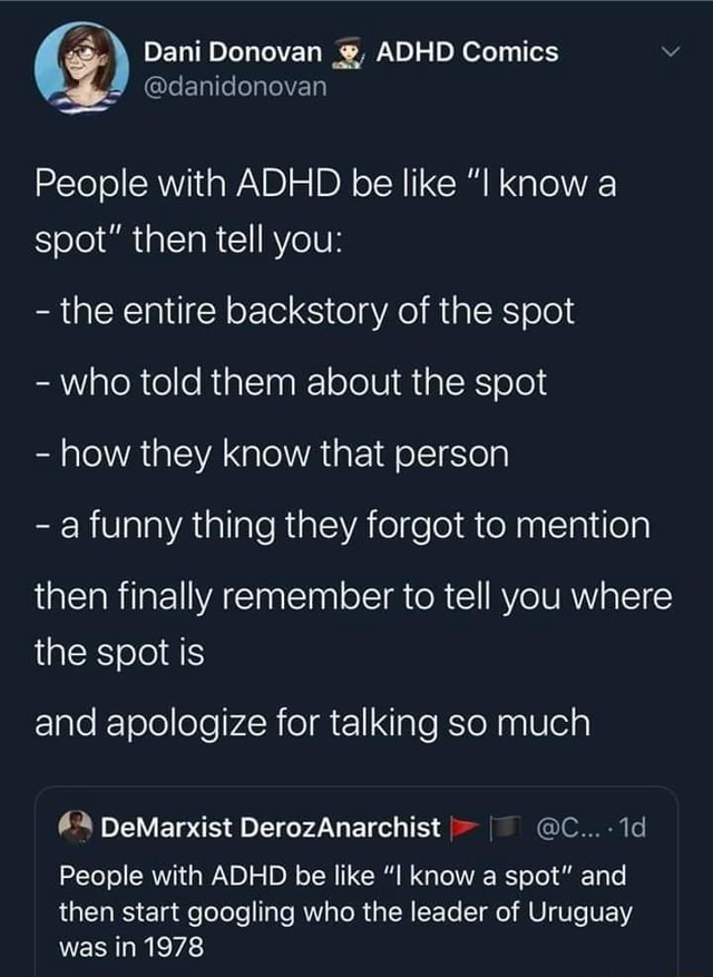 Dani Donovan ADHD Comics \a @danidonovan People with ADHD be like Dani Donovan ADHD Comics \a @danidonovan People with ADHD be like
