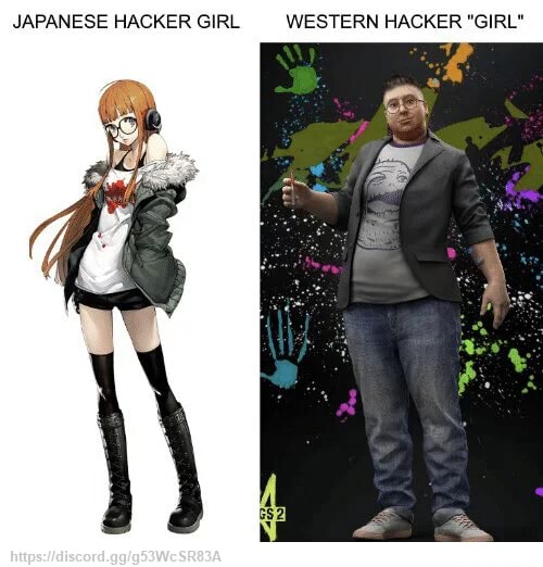 JAPANESE HACKER GIRL WESTERN HACKER "GIRL" - iFunny