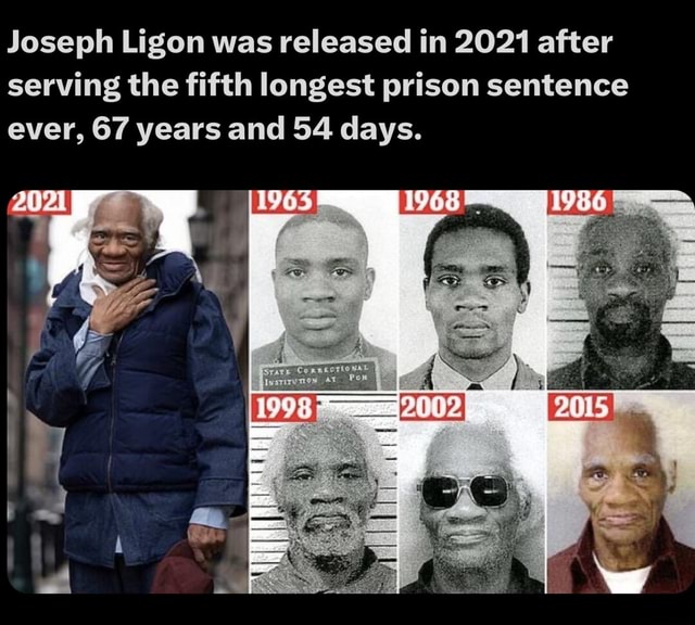 Joseph Ligon was released in 2021 after serving the fifth longest ...