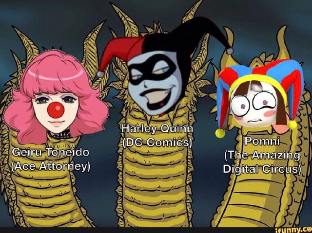 Harley Quinn (DC Comics) Pomni Geiru Tonetdo (The Amazing (Ace Attorney ...