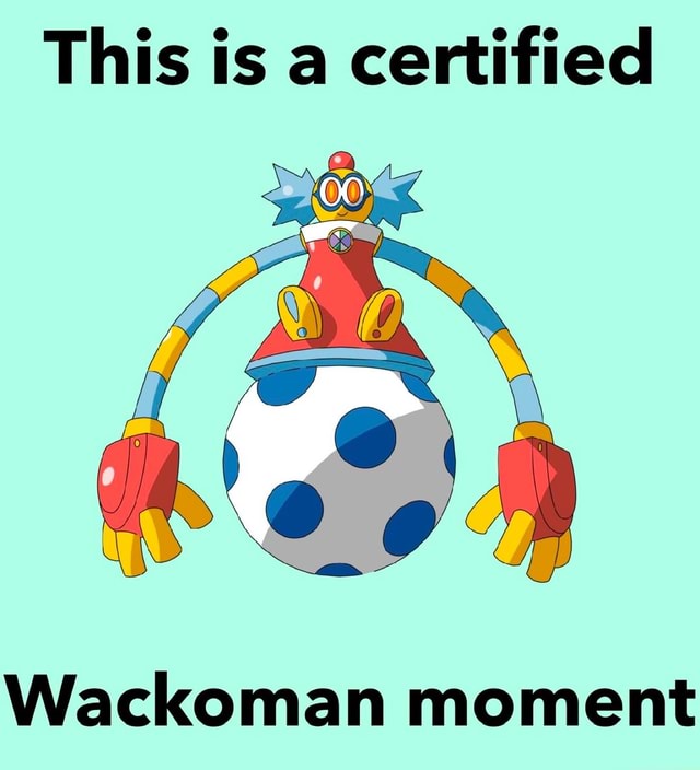 This is a certified Wackoman moment - iFunny