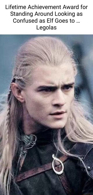 One Confused Elf - Lifetime Achievement Award for Standing Around ...