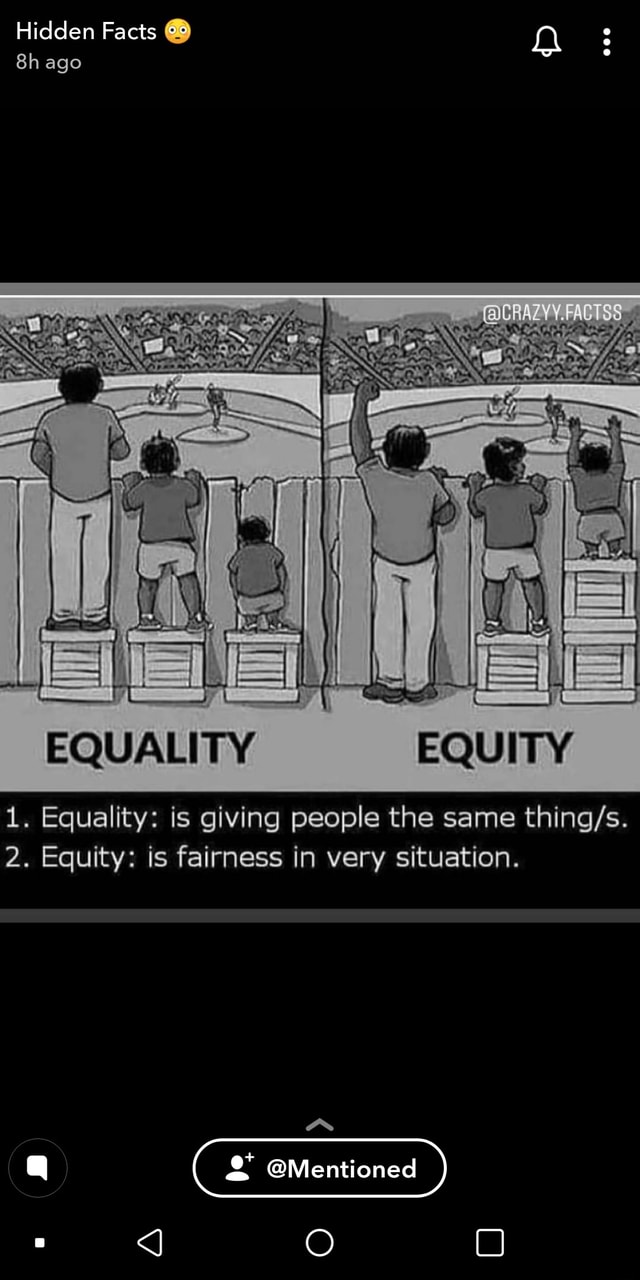 EQUALITY EQUITY 1. Equality: is giving people the same thing/s. 2 ...