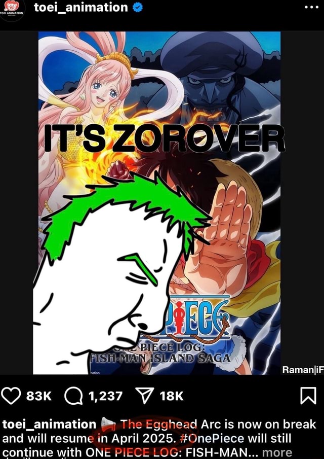 Toei_animation RamaniF 1,237 toei_animation The Egghead Arc is now on ...