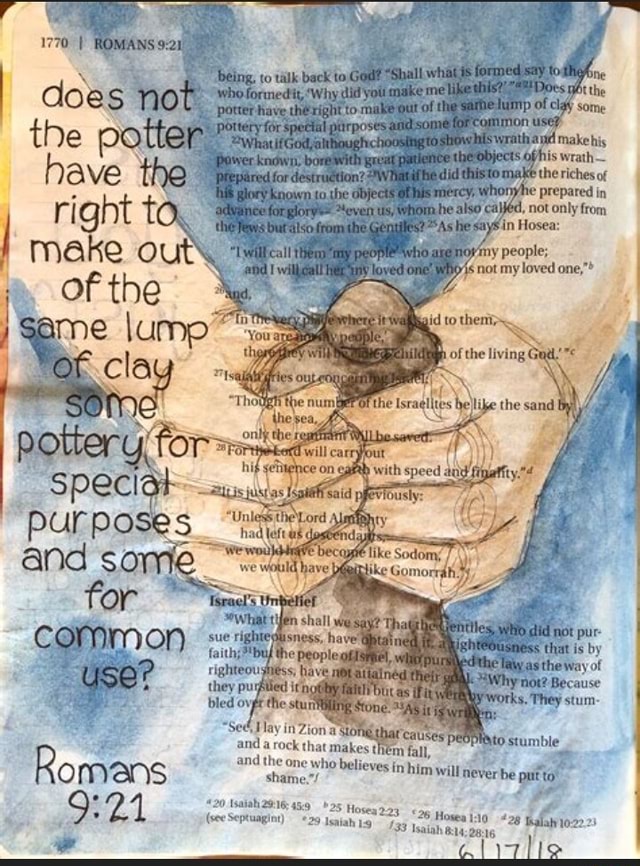 F 1770 I ROMANS I to. God? "Shall med fo samelump of some does the ...