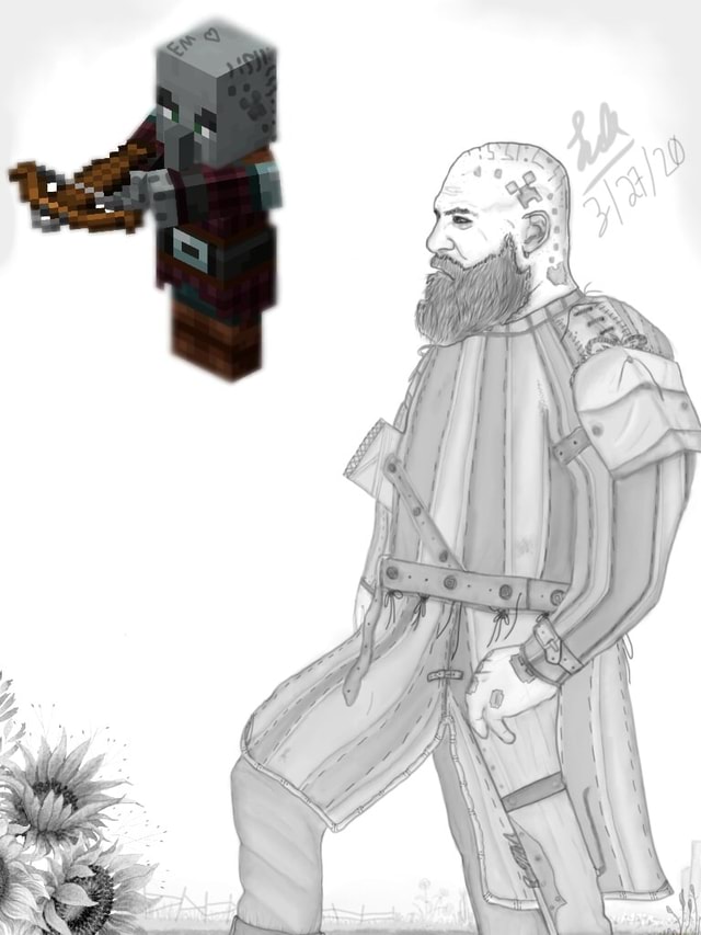 Realistic Pillager Design: (And My First Fanart yay XD hope you enjoy ...