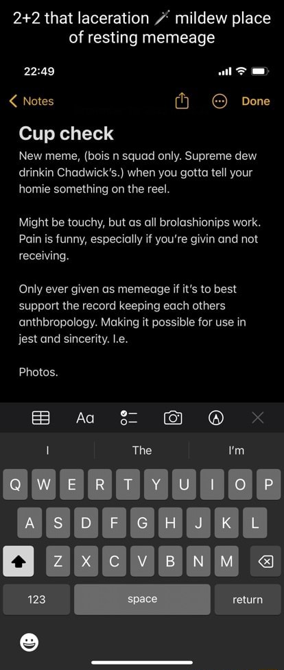 That laceration mildew place of resting memeage al