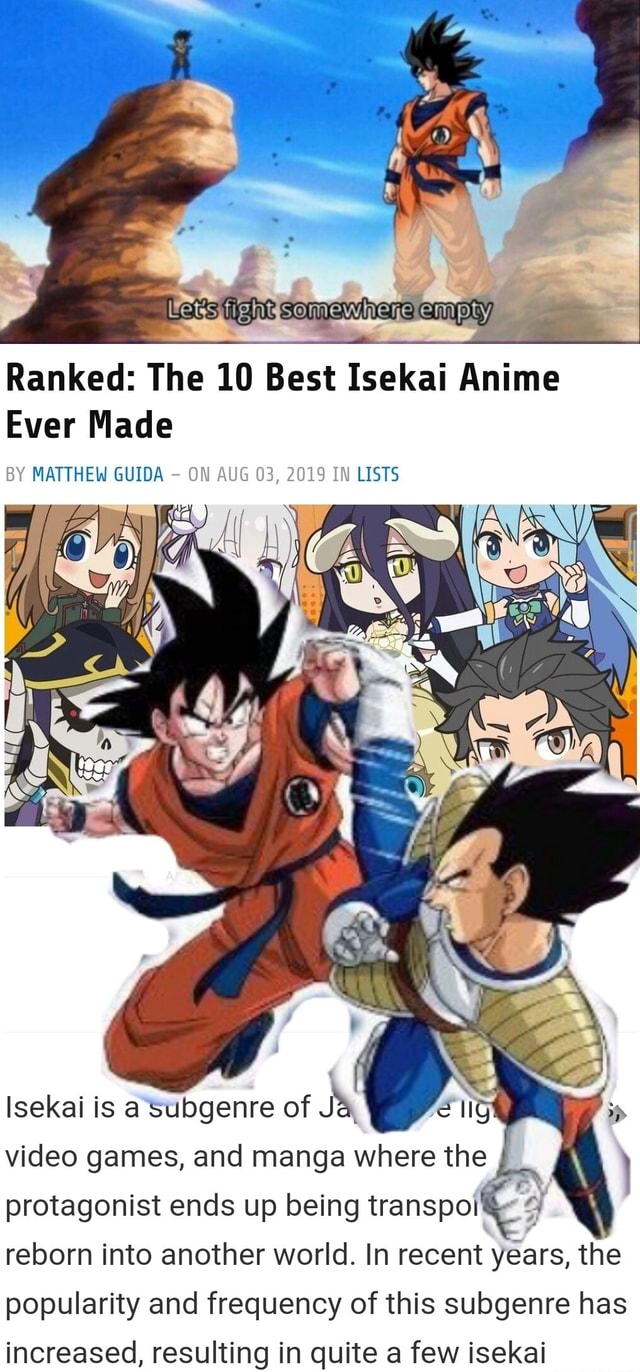 Pene omar emp Ranked: The 10 Best Isekai Anime Ever Made BY MATTHEW ...