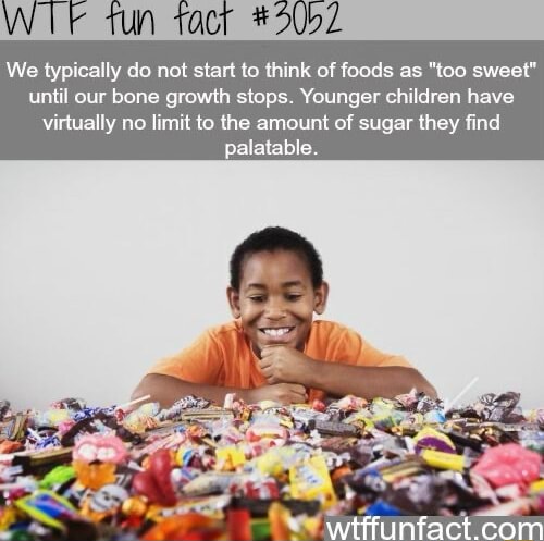 Tun We typically do not start to think of foods as "too sweet" until ...