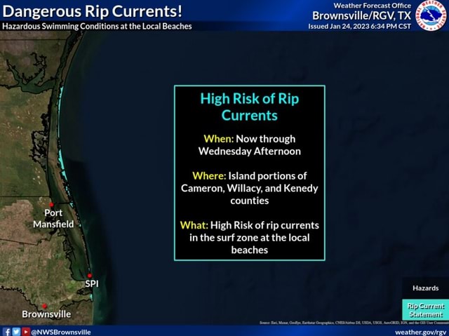 Dangerous Rip Currents! Hazardous Swimming Conditions at the Local Beaches Weather Forecast ...