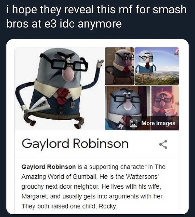 I hope they reveal this mf for smash bros at ide anymore More images ...