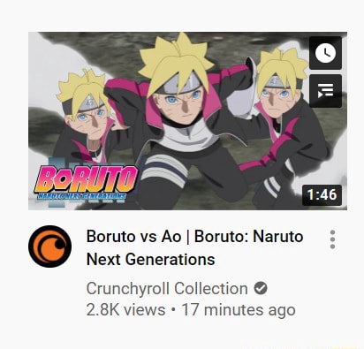 Boruto vs Ao I Boruto: Narut: Next Generations Crunchyroll Collection 2 ...