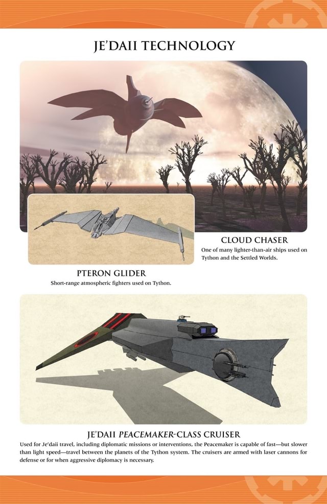 Tython and the Settled Worlds. JE'DAII PEACEMAKER-CLASS CRUISER Used ...
