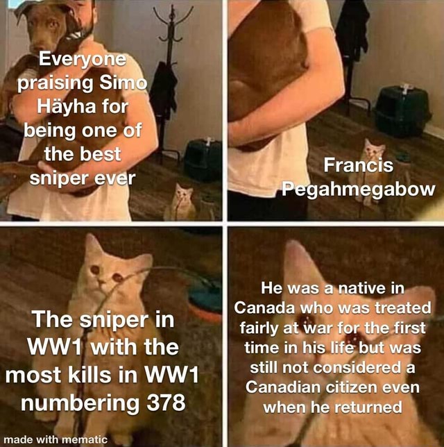 Everyone praising Simo Hayha for being one of the best Francis sniper ...