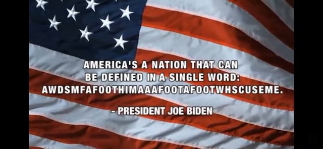 AMERICA'S A NATION THAT CAN BE DEFINED IN A SINGLE WORD ...