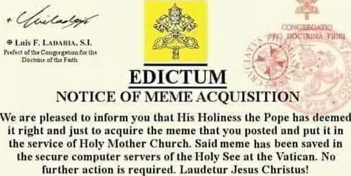 DOCTRINA. EDICTUM NOTICE OF MEME ACQUISITION We are pleased to inform ...