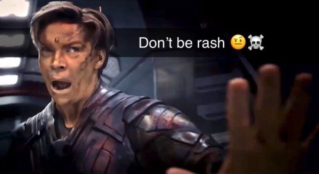 Don't be rash @ - iFunny