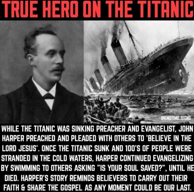 TRUE HERO ON THE TITANIC WHILE THE TITANIC WAS SINKING PREACHER AND ...