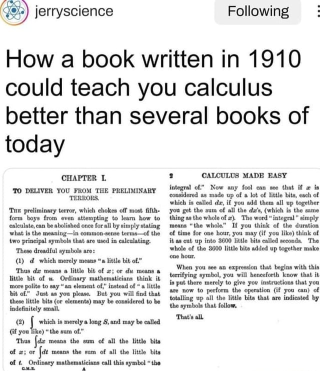 Jerryscience Following How a book written in 1910 could teach you ...