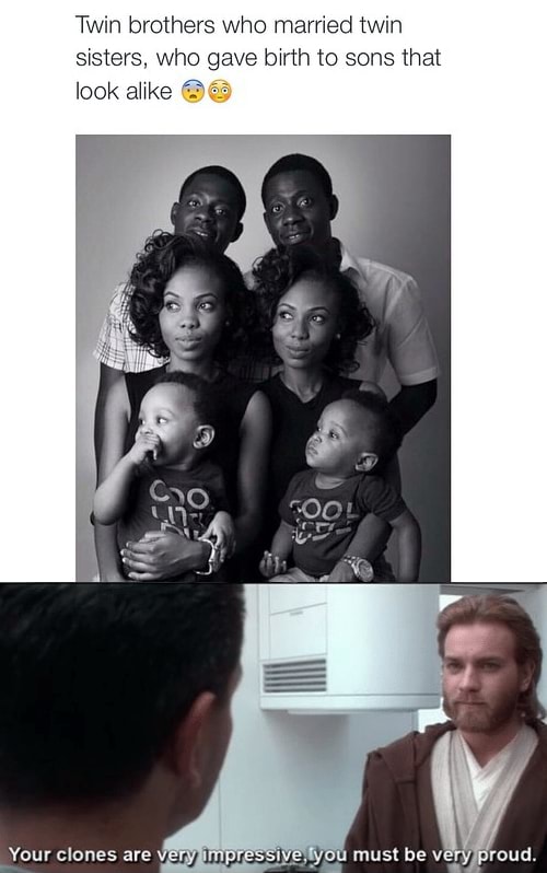 #memes #wholesome_memes - Twin brothers who married twin sisters, who ...
