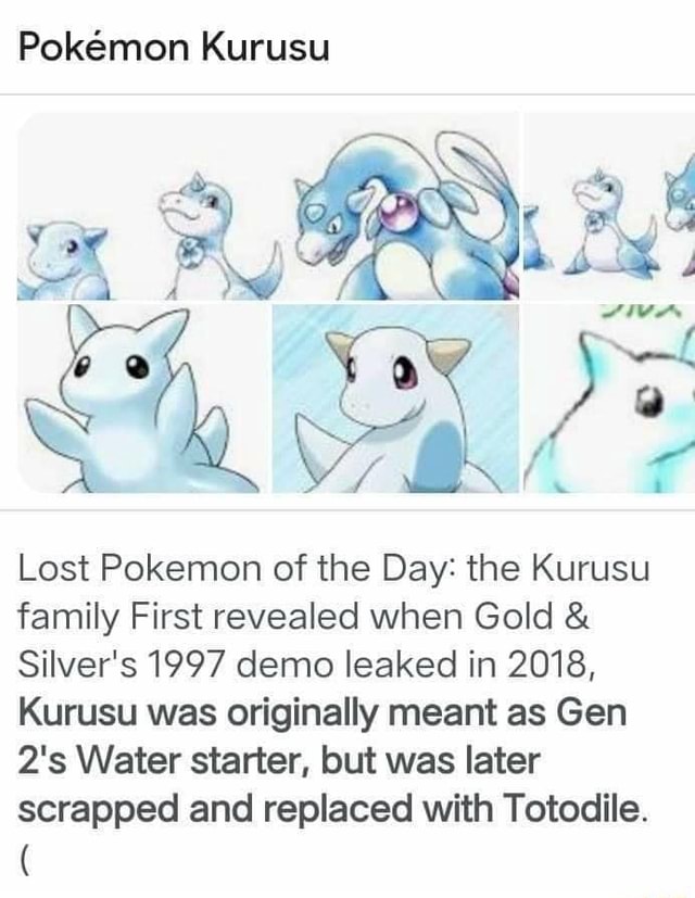 Pokemon Kurusu Lost Pokemon of the Day: the Kurusu family First ...